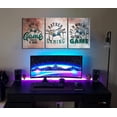 3 Pieces Video Game Canvas Wall Art Born to Game Forced to Work Quotes ...