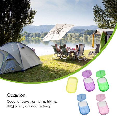 justharion 20 Pieces/Box Hand Wash Paper Portable Solid Color ...