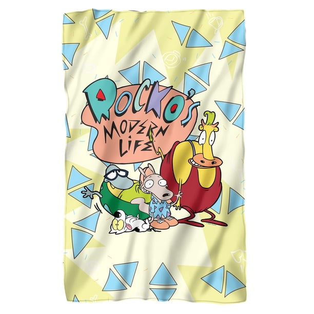 Rocko's Modern Life Blanket, 36"x58" Rocko's Modern Life Logo Group ...