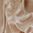 Anminy Satin Sheets Queen Silk Sheets Khiki Stripe Bed Sheet Set Deep