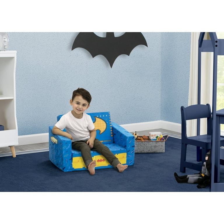 Batman Toddler Sofa Chair And Ottoman Set | Baci Living Room