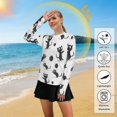 Cat Fur Ball Women UPF 50+ UV Shirts Long Sleeve with Thumb Holes ...