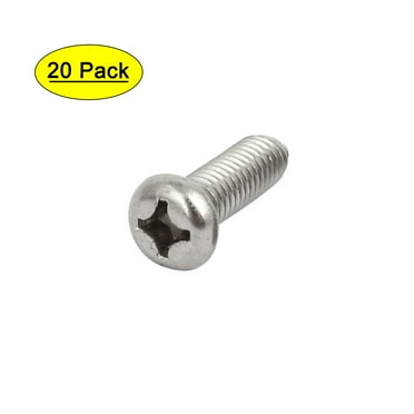 Uxcell M2 x 25mm 304 Stainless Steel Pan Head Screws Nuts w Washers (25 Sets) - Walmart.com