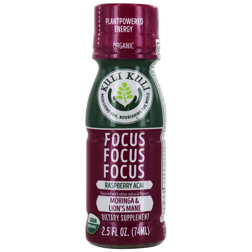 Kuli Kuli - Moringa & Lion's Mane Focus Shot Raspberry Acai - 2.5 fl ...