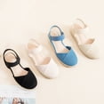 Women's Platform Wedge Heel Espadrille Sandals - Comfortable Insole ...