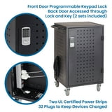 ECR4Kids 30-Bay Charging Cart, Black - Walmart.com