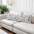 Black White Cartoon Space Body Pillow Cover 20 x 54 Inch Decorative ...