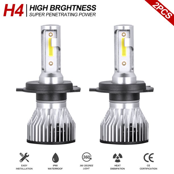 H4 LED High Low Beam Headlight Light Bulb Kit 6000K For Mazda Protege ...