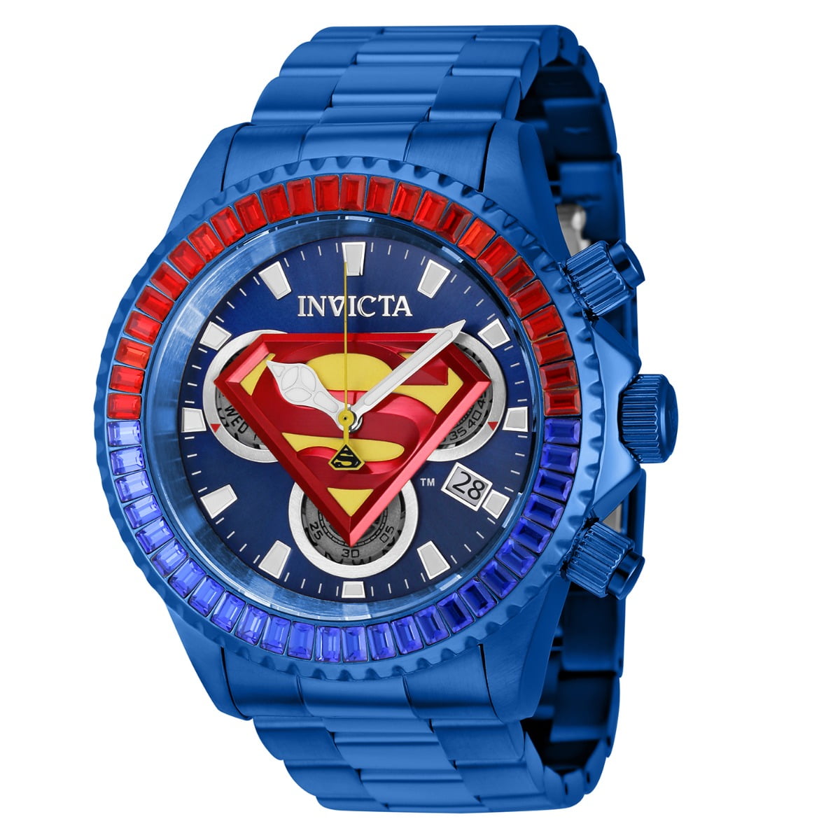Invicta DC Comics Superman Men's Watch - 47mm. Blue (41265) - Walmart.com