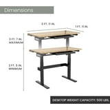 Hanover 24-In. Wide Natural Wood Motorized Work Bench with Adjustable ...