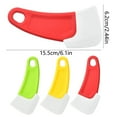 CurioCo Round Silicone Kitchen Scraper Soft Pan and Bowl Scraper Non ...