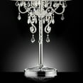 35" Tall Table Lamp "Evangelia", Silver finish and Crystal Accents ...
