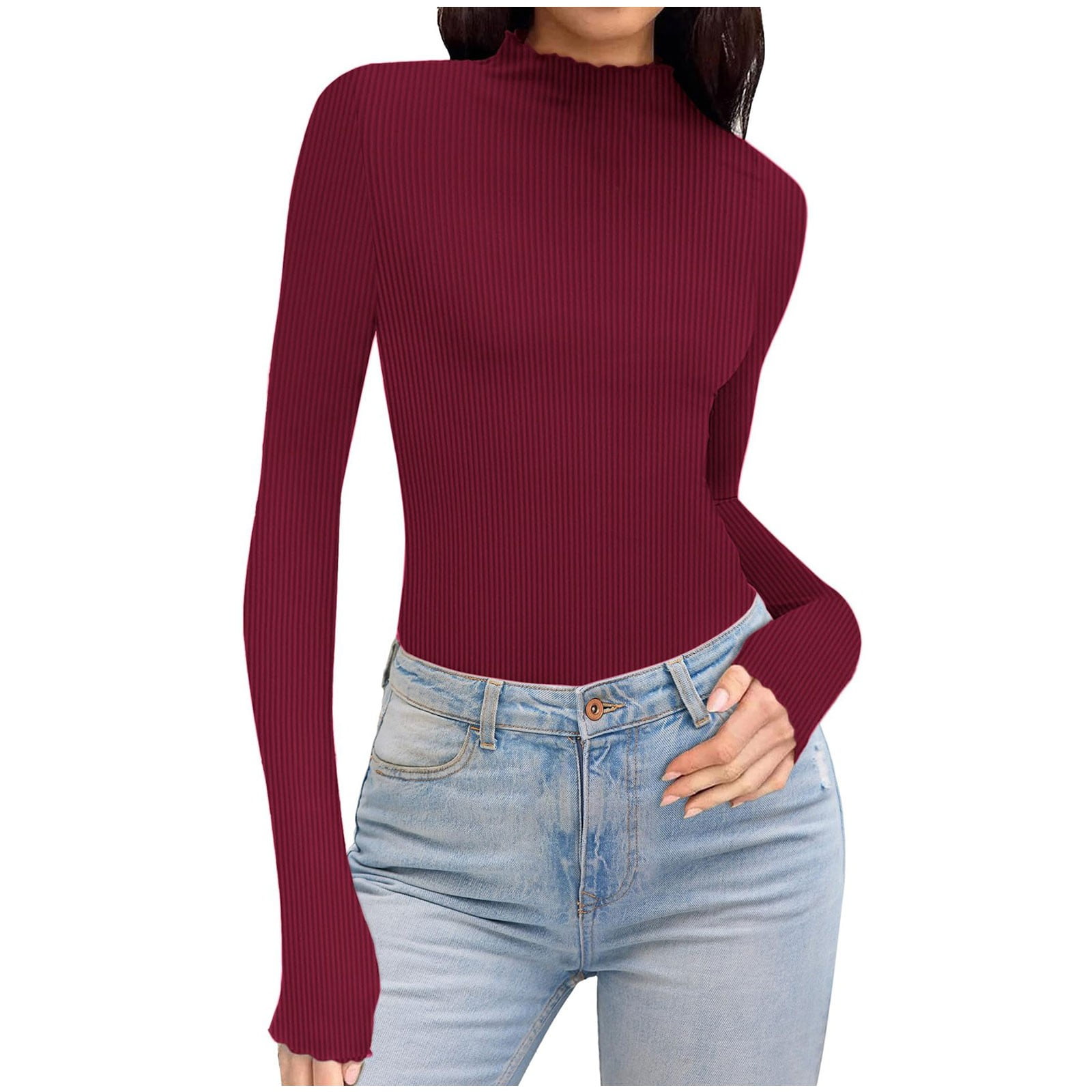 Click here for Timegard Going Out Tops For Women Turtleneck Long... prices