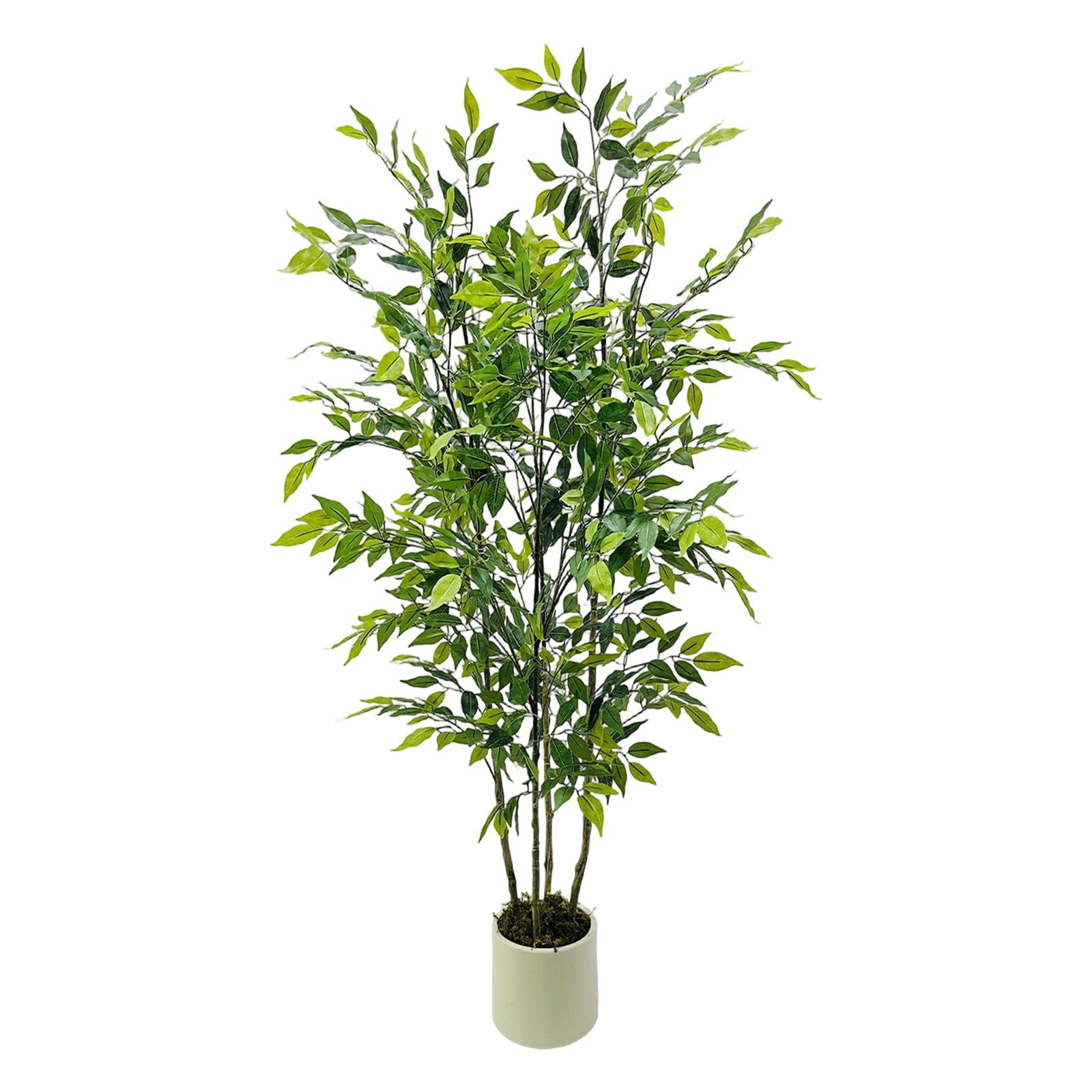 Click here for Beesclover Faux Ficus Tree  Potted Silk Leaf Plant... prices