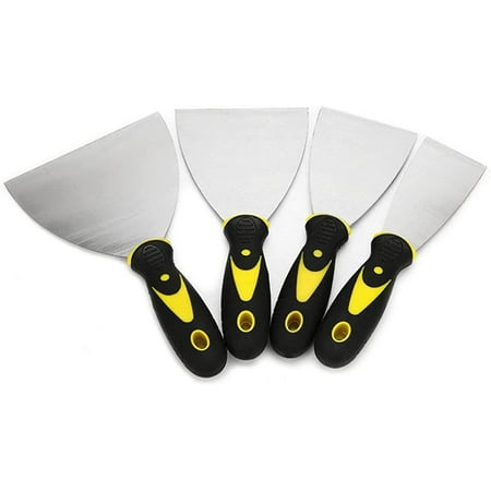 Stainless Steel Putty Knife Set of 4 Pieces Putty Spatula Smoothing ...