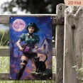 8x12 Inch Vintage Spooky Twilight Metal Wall Art Featuring Teal-Haired ...