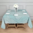 52x52in(132x132cm) Square Tablecloth, Waterproof Polyester Table Cover ...