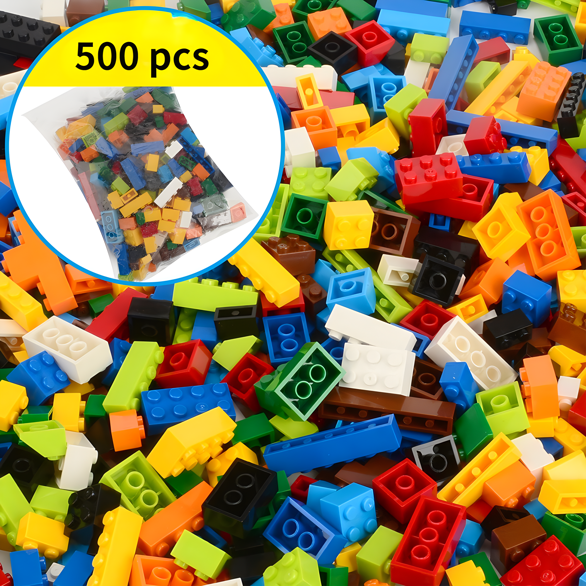 Click here for Nobrand 1000 Diy Creative Building Blocks Bulk Set... prices