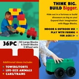 BiggoBlocks Jumbo Blocks — Big Blocks for Kids Ages 3-8 — Indoor ...