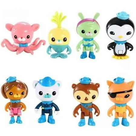 8pcs Octonauts Figures Toys Peso Captain Barnacles Kwazii Shellington ...