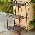 Santa Fe Iron Nailhead 3-Tier Plant/Utility Shelf - Walmart.com