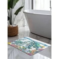 Blue Sea Turtles Soft Diatomaceous Earth Mat, Fishes Color Coral Ocean ...