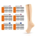 2/4Pairs Unisex Compression Stocking, Open Toe Compression Socks, Knee ...