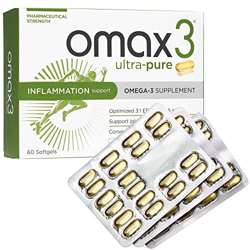OMAX3 Ultra-Pure Omega-3 Fish Oil Concentrate (60 Soft-Gels) - Walmart.com
