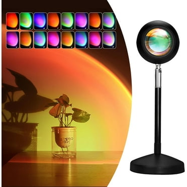 Sunset Projection Lamp, 180 Degree Rotation Rainbow Projection Lamp Led ...