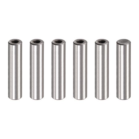 M6 Internal Thread Dowel Pin 6 Pack 12x55mm Chamfering Flat Carbon ...