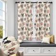 Boston Terrier and Roses Cream Pattern Blackout Curtains,Triple Weaved ...
