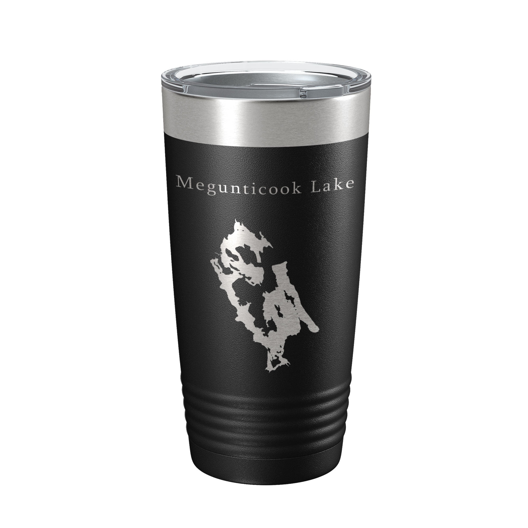 Megunticook Lake Map Tumbler Travel Mug Insulated Laser Engraved Coffee ...