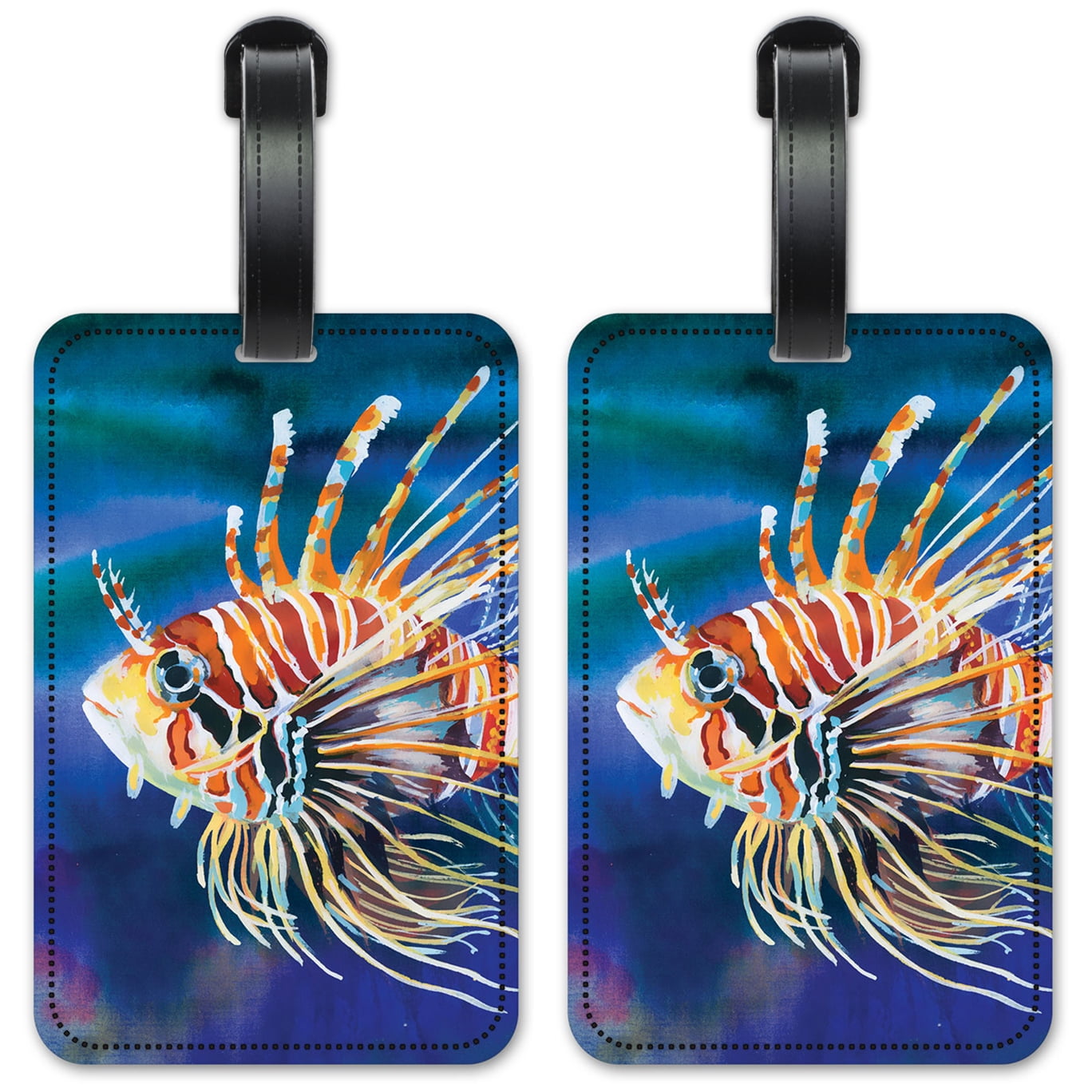 Clown Fish - Luggage ID Tags / Suitcase Identification Cards - Set of 2 ...