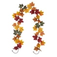 Artificial Maple Leaf Garland Faux Vine with Pumpkin Maple Leaf ...
