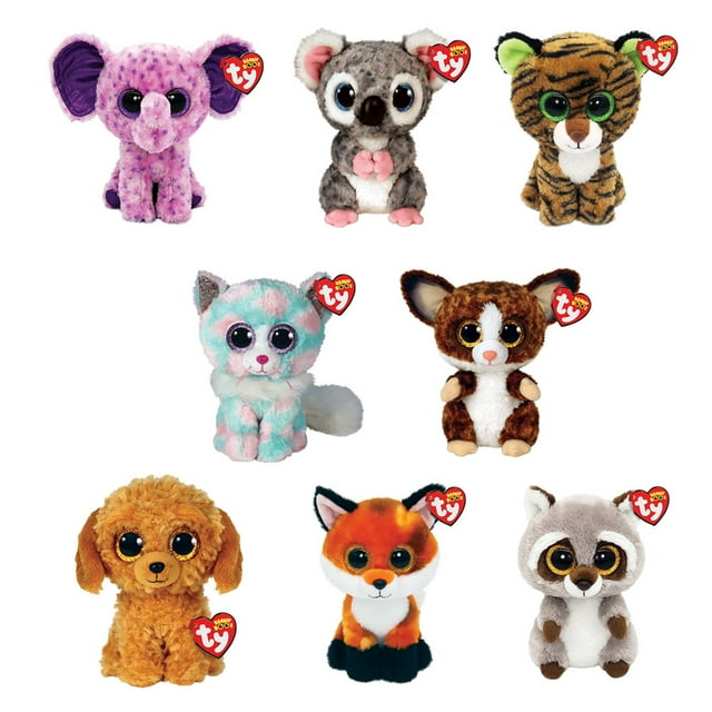 TY Beanie Boos - SET of 8 Fall 2021 Releases (6 inch)(Eva, Tiggy, Opal ...