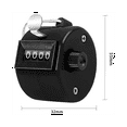 Pack of 4 Counter Clicker 4-Digit Number Count,Handheld Mechanical ...