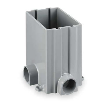 Hubbell-Raco 6239BP Single Gang Floor Kit with Recessed Duplex 15A TR ...