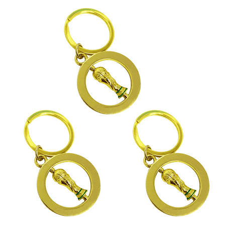 QUETO 3PCS 2022 FIFA World Cup 3D Trophy Keychain, Qatar World Cup ...