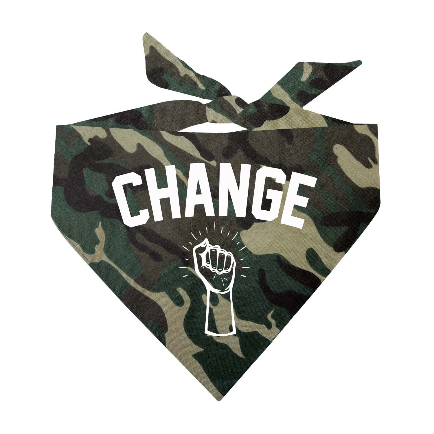 Change With Fist Triangle Dog Bandana - Walmart.com