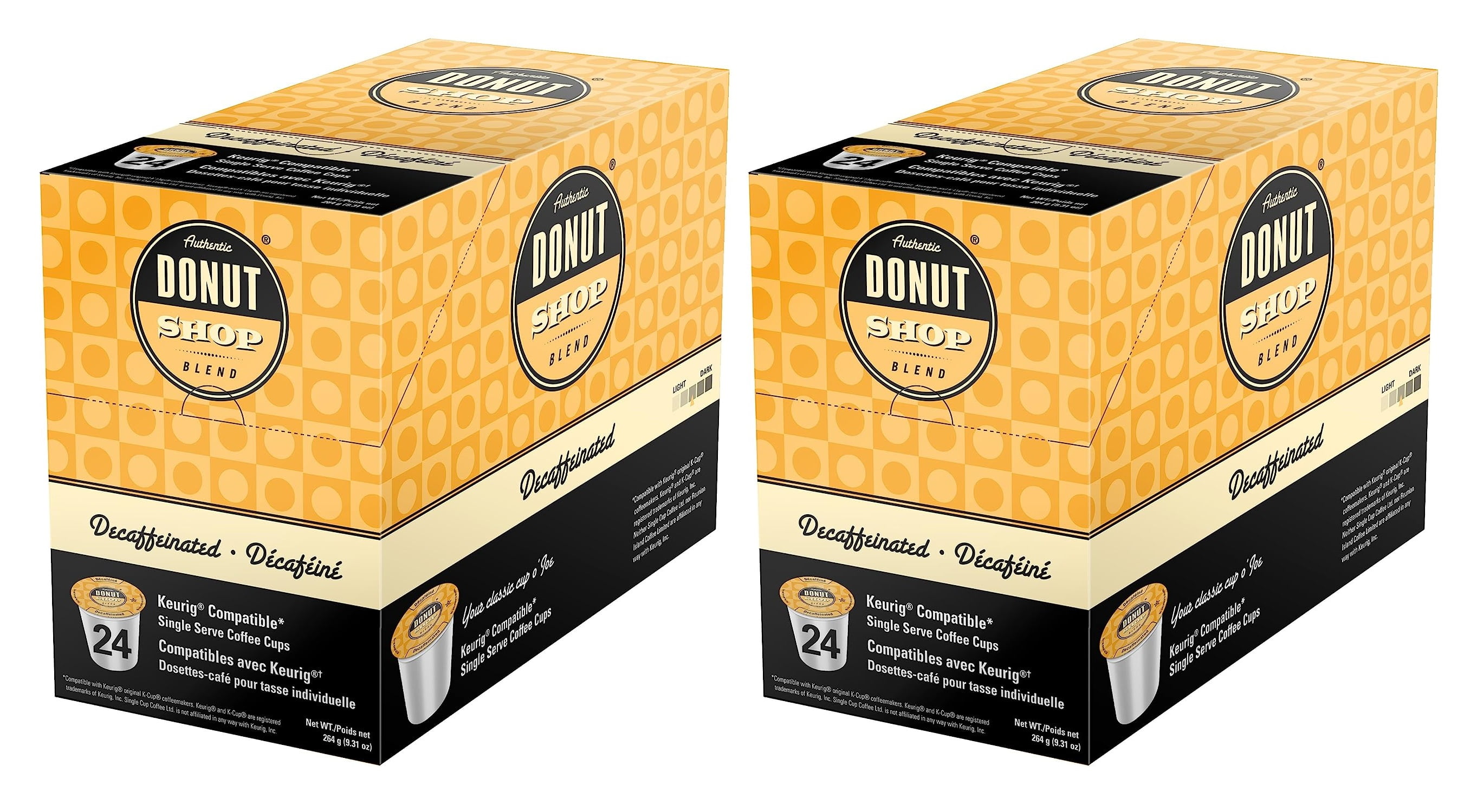 Authentic Donut Shop Blend Coffee Pods, Decaffeinated Medium Roast ...