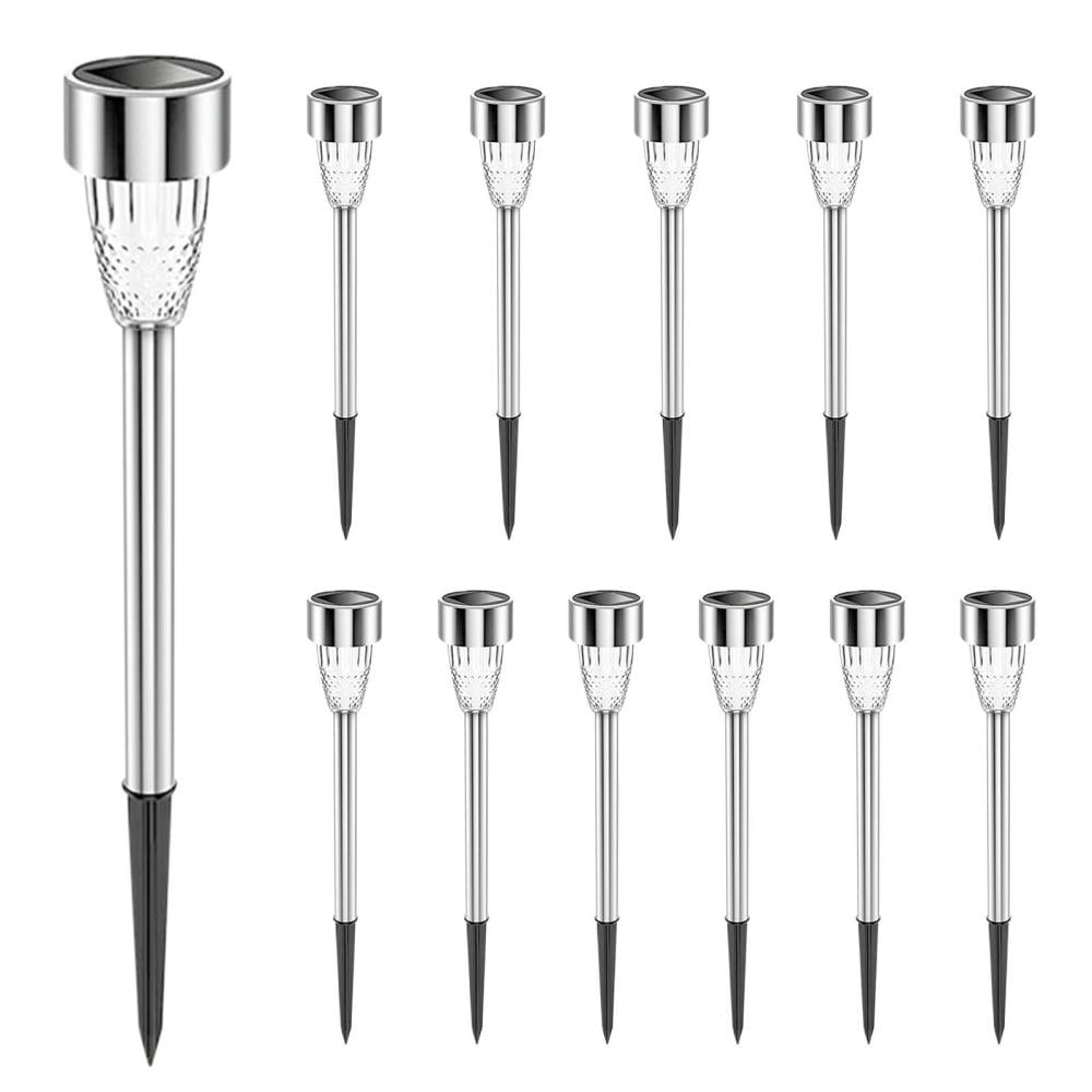 Click here for Feltree 12-Pack Stainless Steel Solar Pathway Ligh... prices