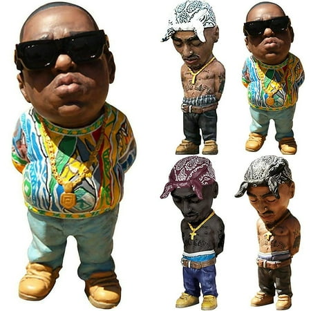 Legend Hip Hop Rapper Commemorative Resin Statue Minifigures Ornaments ...