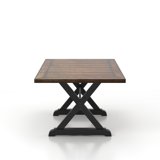 Furniture of America Lara Farmhouse Antique Oak 68-inch Wood Dining ...
