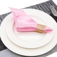 Touiyu 10 Pack Wrinkle-Free Reusable Pink Cloth Napkins 12x12 inch for ...