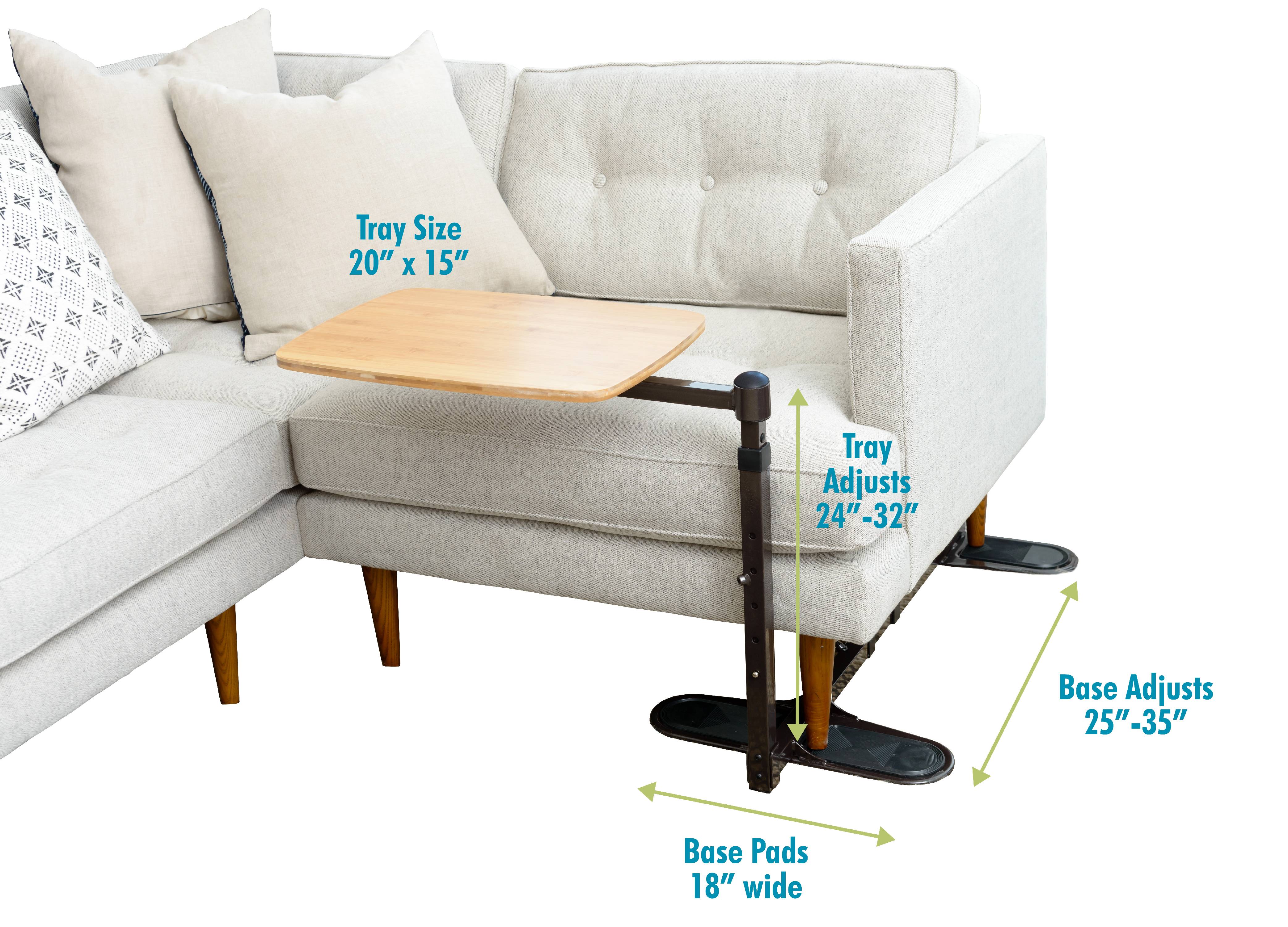 Sofa Chair Arm Rest Tv Tray Table Stand | Baci Living Room