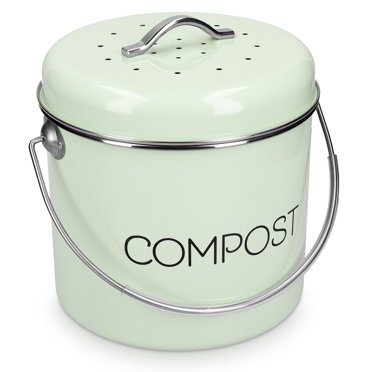 Exaco 2-in-1 Kitchen Compost Bucket with Lid - Walmart.com