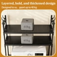2 Tier Portable Over Washer and Dryer Shelves - Freestanding Washing ...