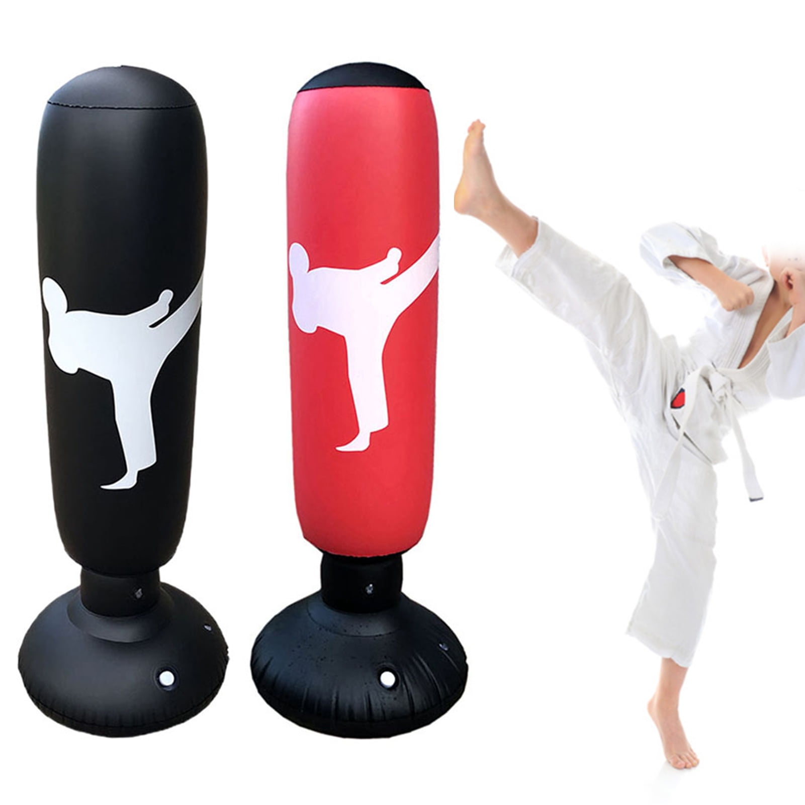 windfall Karate Taekwondo Inflatable Punching Bags, 63 Inch Boxing ...