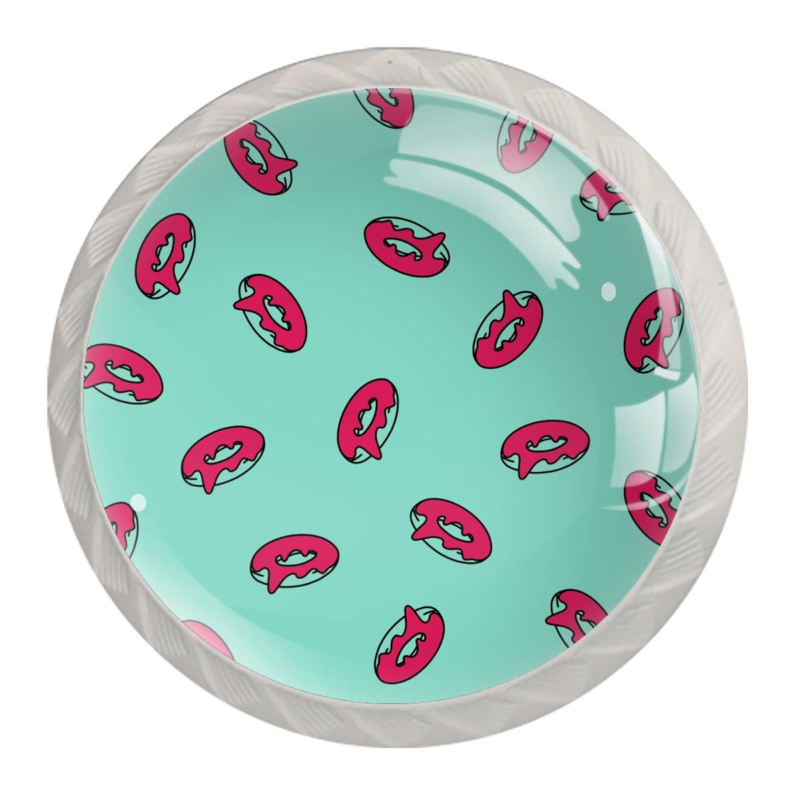 4 Pcs Donuts Knobs for Kitchen Cabinet Cupboard Dresser Bookcase Drawer ...