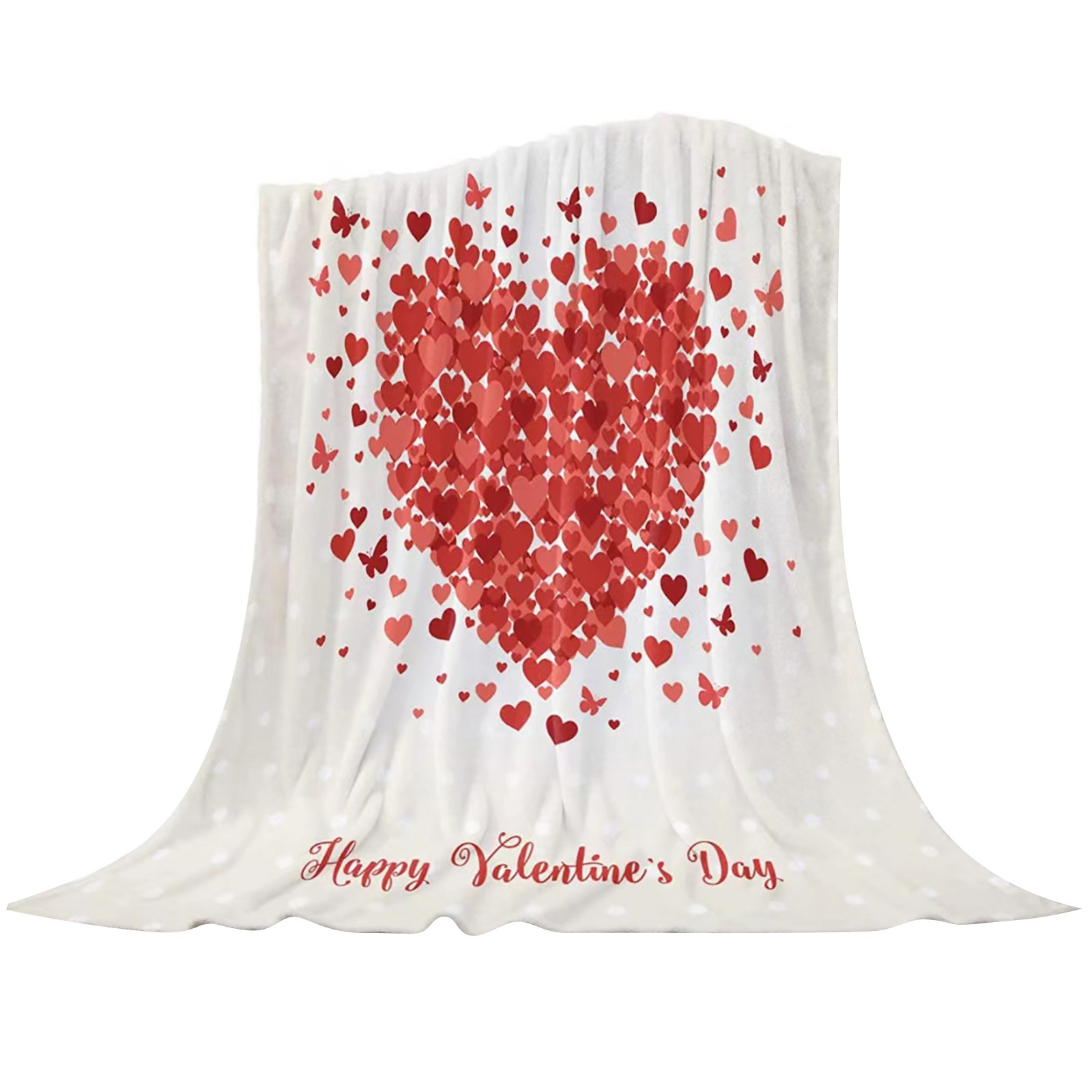 Printed Valentine's Day Envelope Flannel Blanket Air Conditioning ...